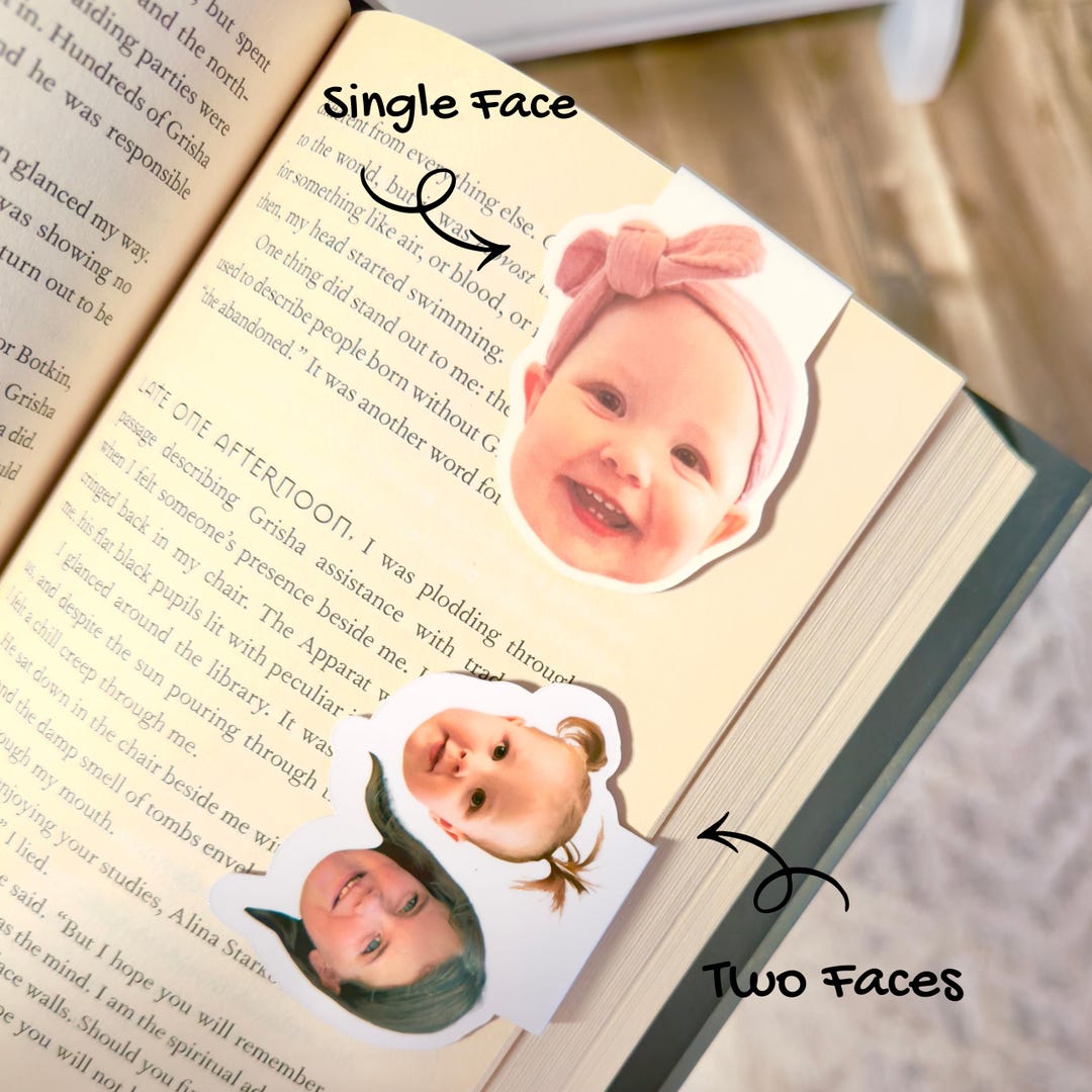 Custom Baby Face Magnetic Bookmark, Personalized Photo Gift, Custom ...