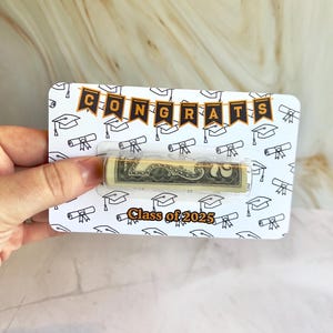 Graduation Class of 2025 Cash Gift Holder Card for High School ...