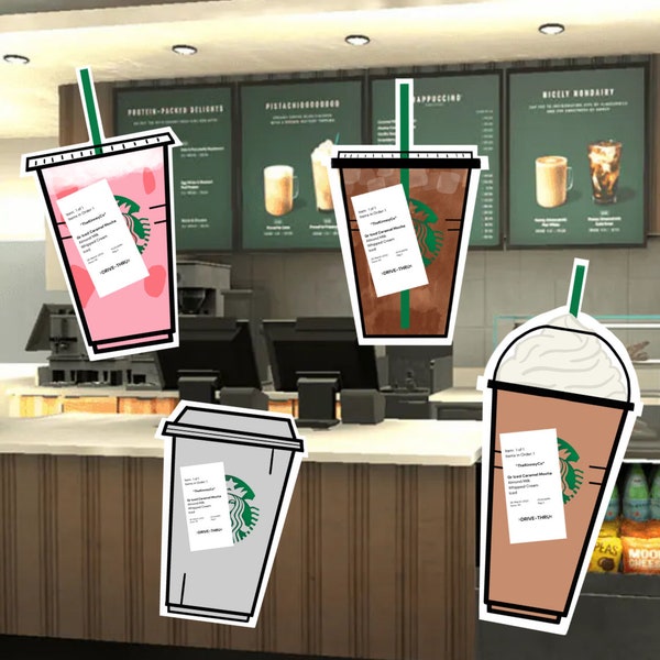 Starbucks Drink Sticker - Etsy