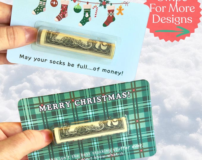 Personalized Christmas Money Card, Cash Gift, Gift for Teenagers, Gift ...