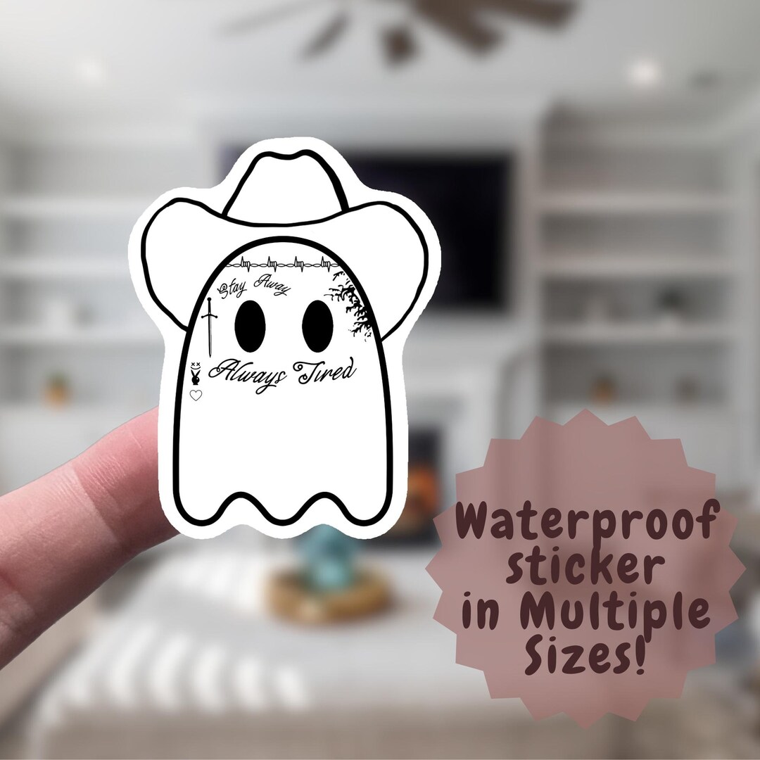 Cowboy Ghost Malone Sticker Sticker for Phones, Laptops, Ipad, Stanleys ...