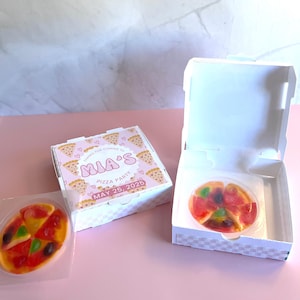 Pink Pizza Box Party Favor, Mini Pizza Box Gift Favor for Pizza Party ...