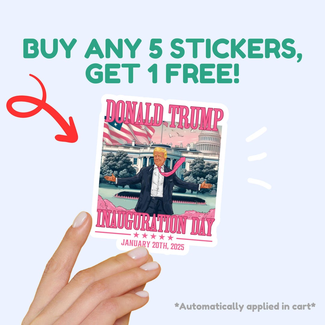 Trump Daddys Home Inauguration 1.20.25 Sticker, Donald Trump Wins ...
