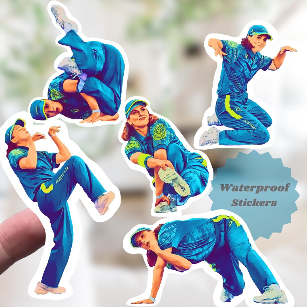 Raygun Watercolor Paris 2024 Australia Break Dance Meme Stickers ...