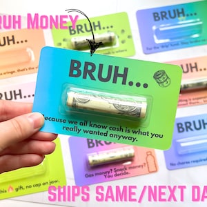 Bruh Money Cash Card - Cash Gift for Teen Boy Girl Birthday - Bruh ...