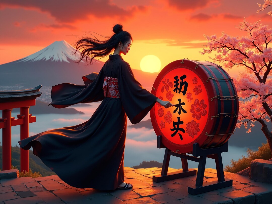 Japanese Motives 1 | Printable Digital Art | Instant Digital Download ...