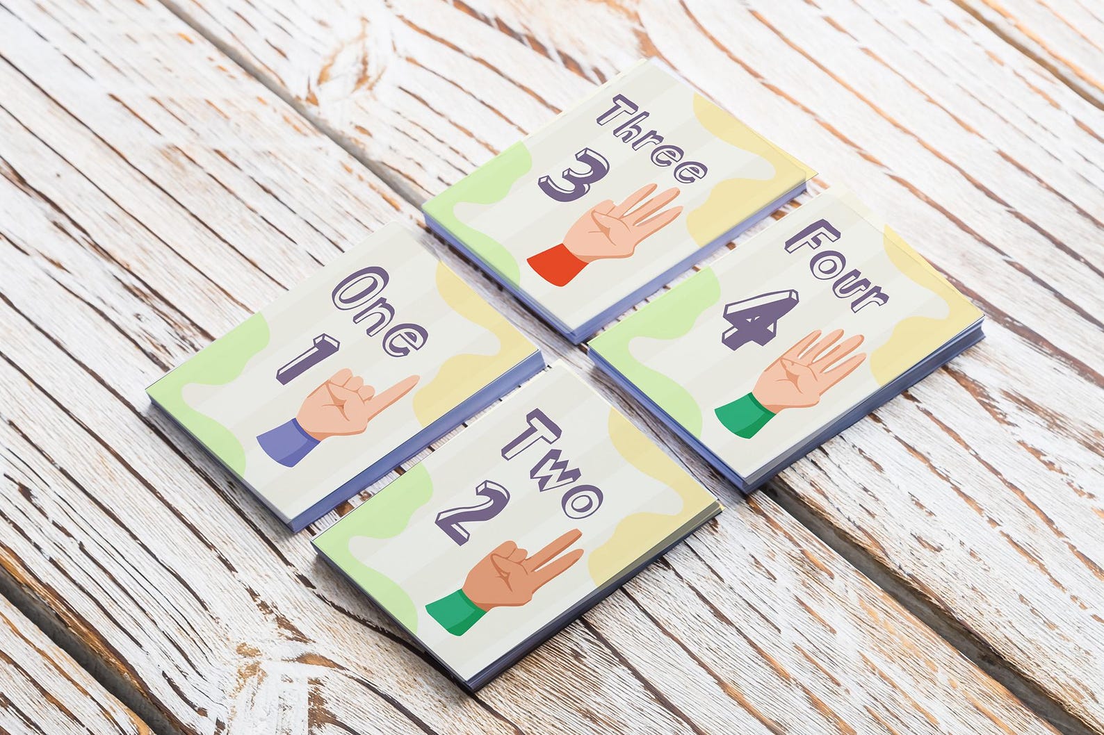 American Sign Language (ASL) 1-10 Numbers Flashcard Set – Digital ...