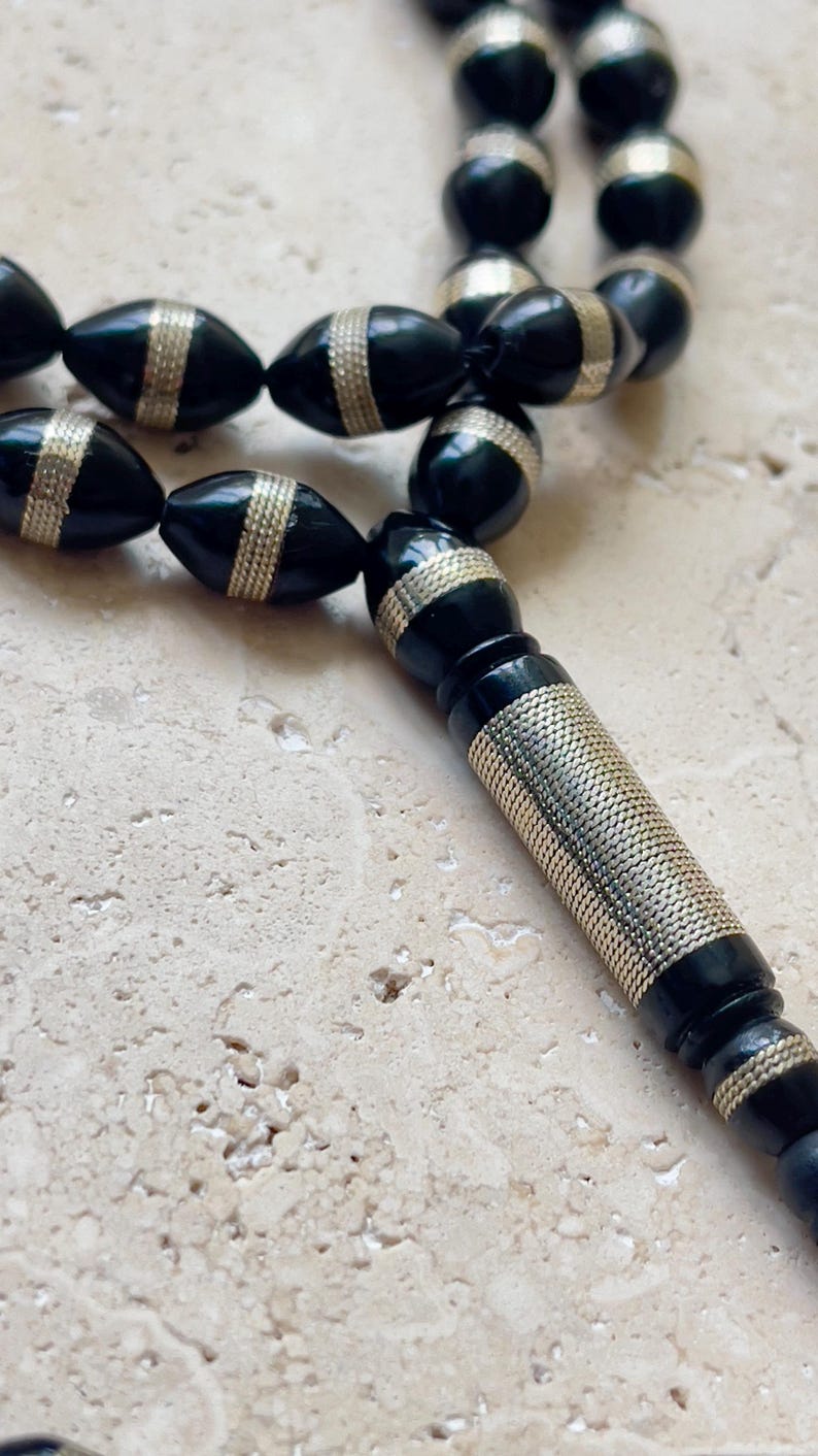 Natural Hand-carved Kuka Tree Prayer Beads | Islamic Prayer Beads ...