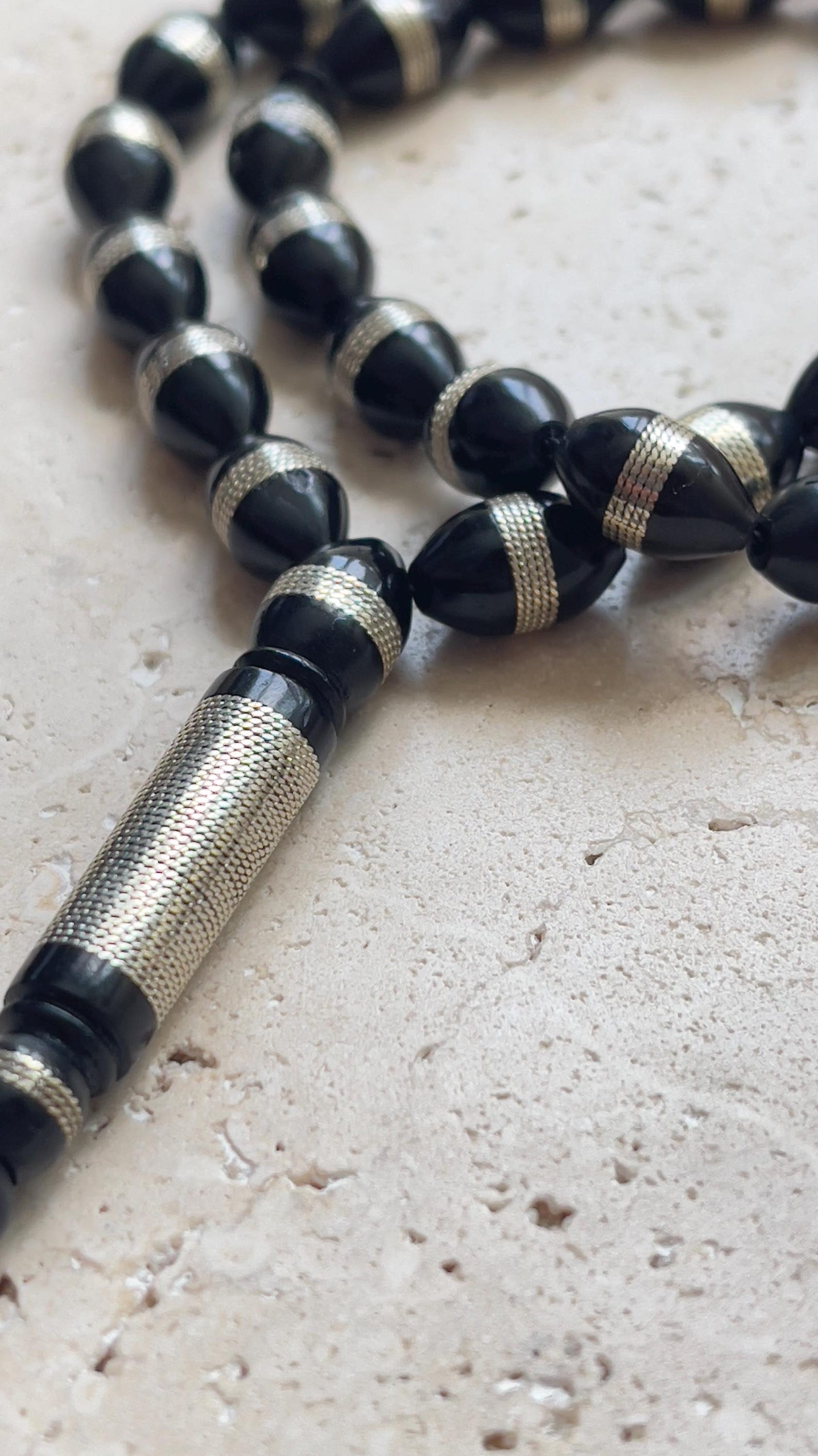 Natural Hand-carved Kuka Tree Prayer Beads | Islamic Prayer Beads ...