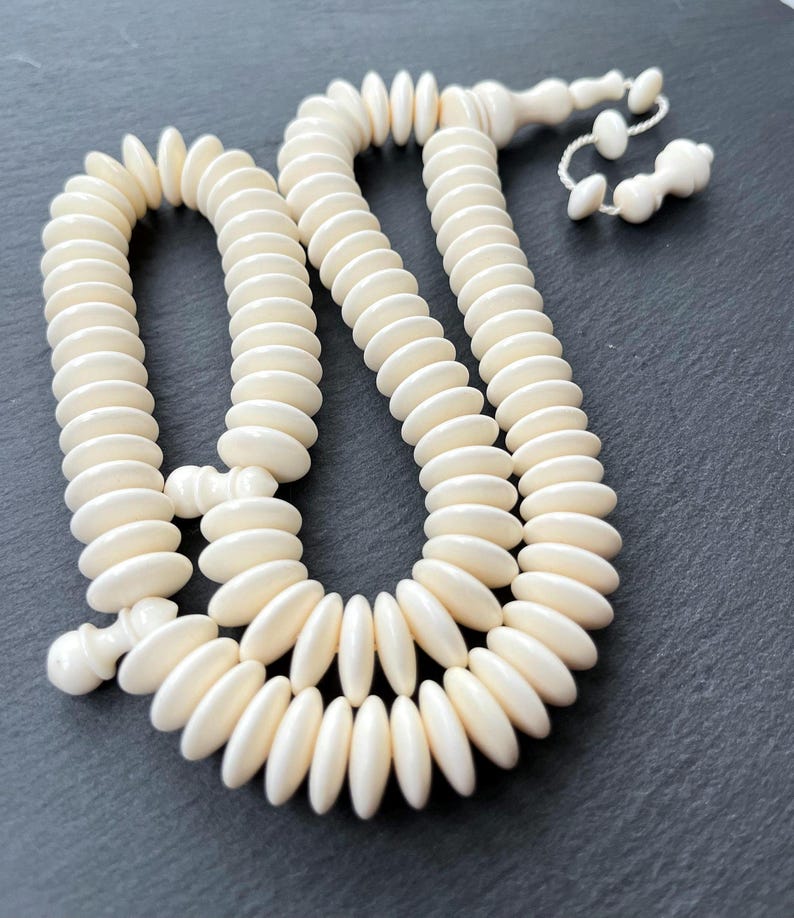 Handcrafted Camel Bone Prayer Beads: 99-bead Islamic Tasbih - Etsy