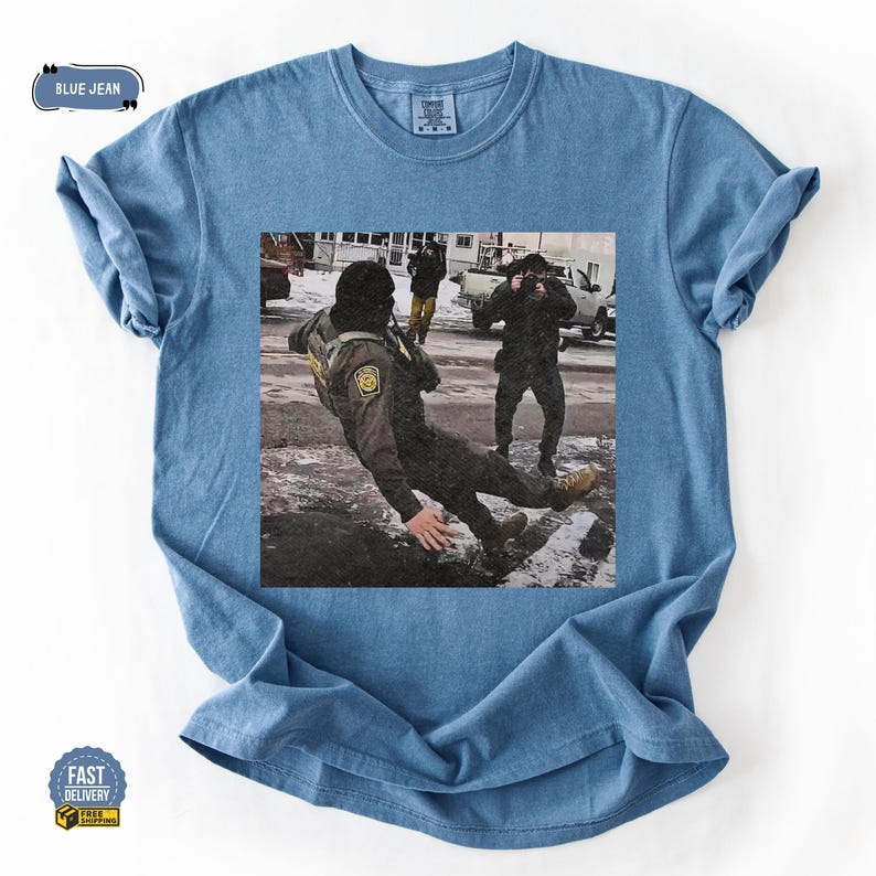 Ice Slipping in Minneapolis Meme Tee, Abolish ICE Protest, Comfort ...