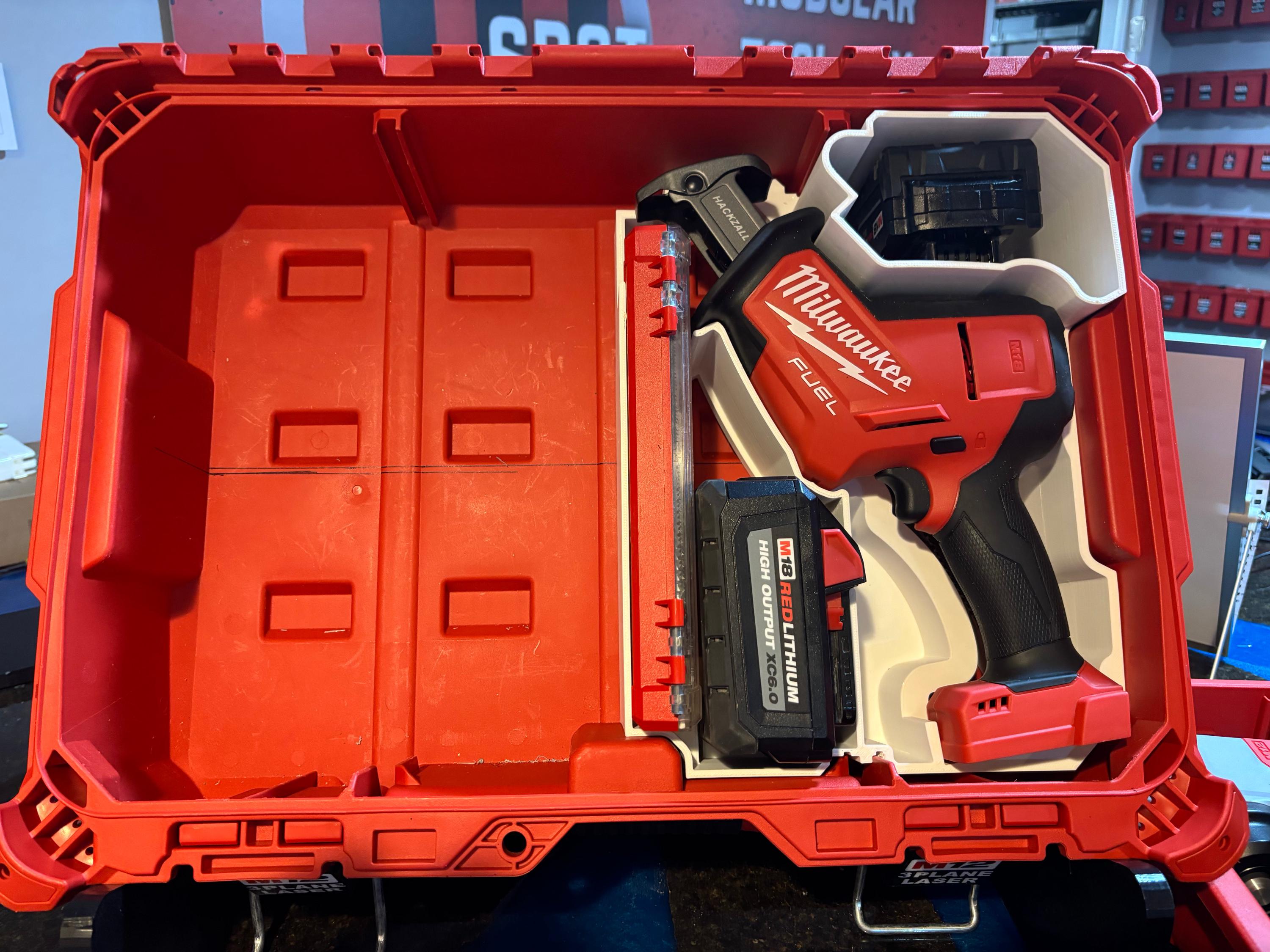 Packout Small Tool Box Insert for Milwaukee M18 FUEL Hackzall (MHZ18 TB ...