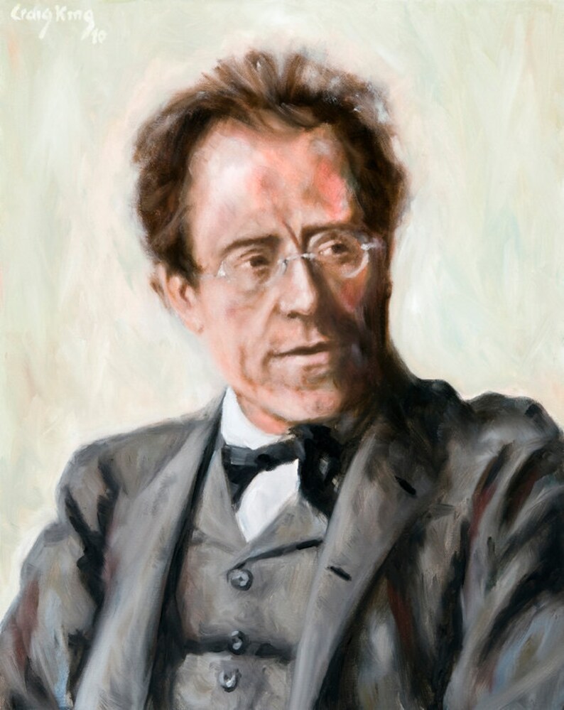 Gustav Mahler portrait 8x10 giclee print | Etsy