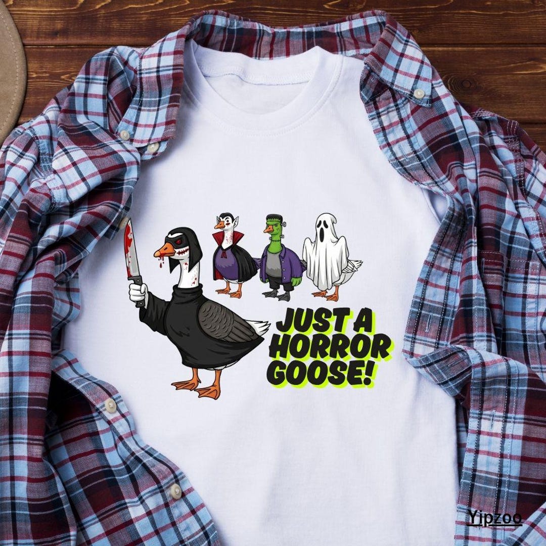 Just a Horror Goose PNG – Funny Halloween Killer Goose Clipart for ...