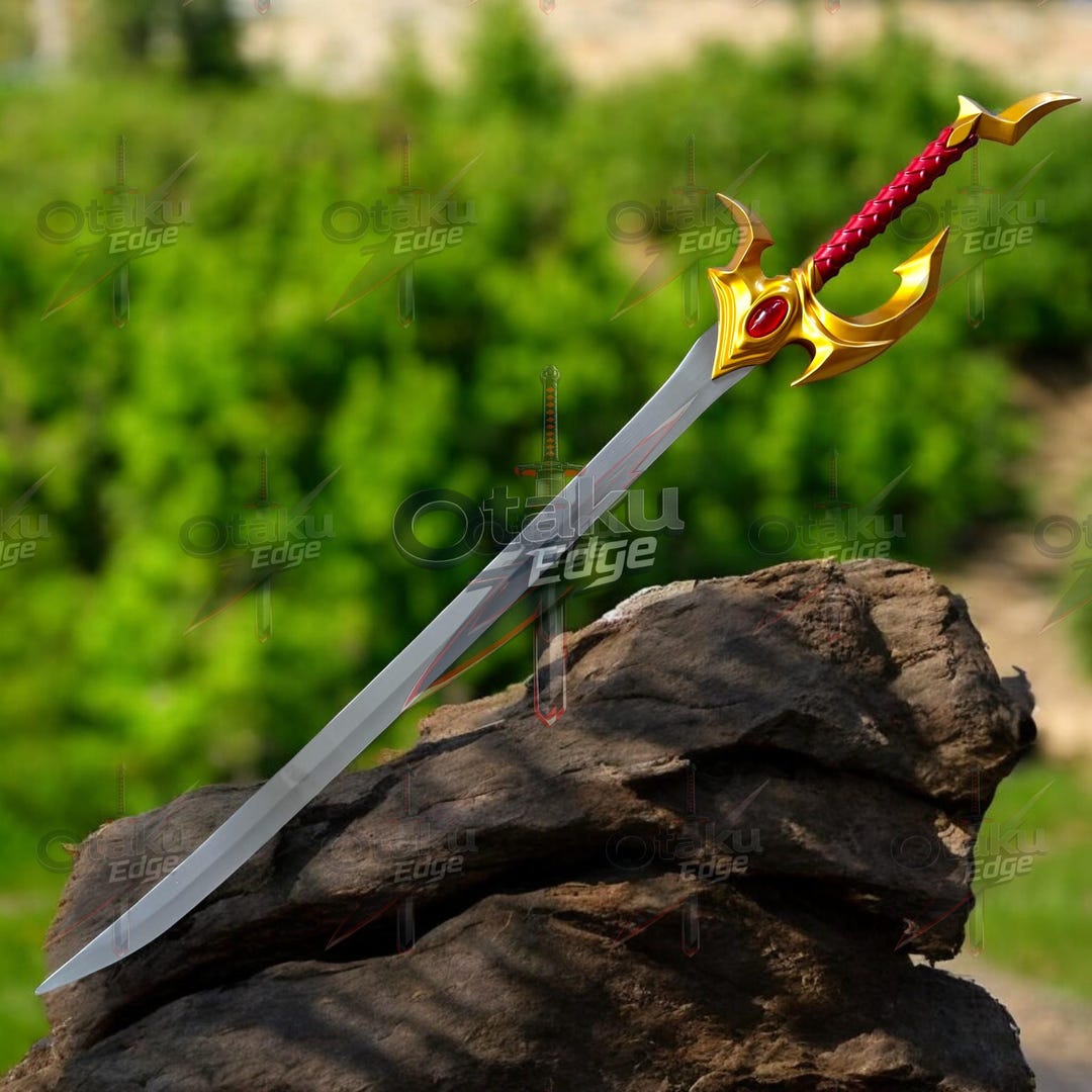 Solo Leveling Cha Hae-in Sword Replica – Life-size Metal Cosplay ...