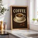 Vintage Coffee Poster: Retro Cafe Art Print (digital Download A4/A5) - Etsy