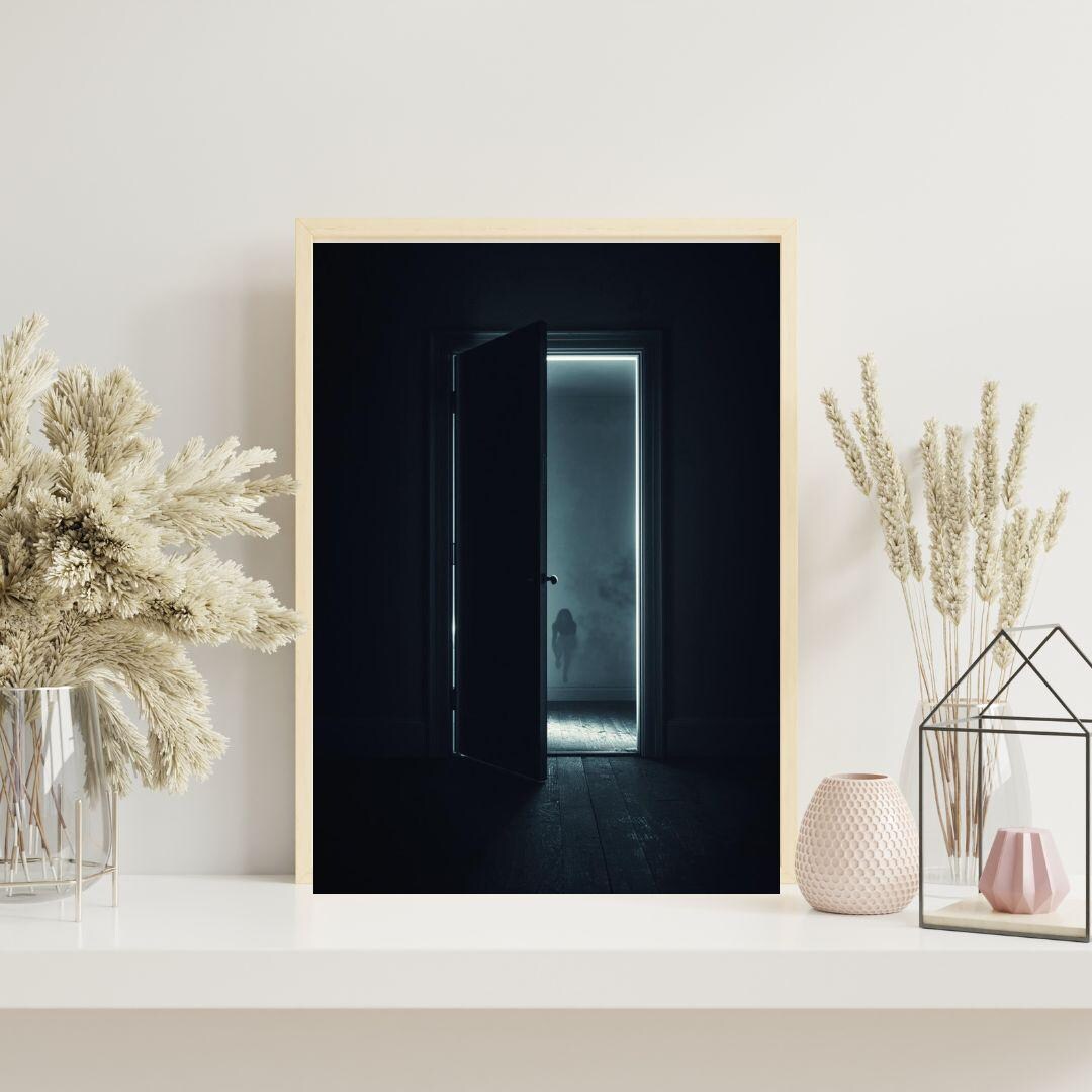 Creepy Gothic Wall Art - Haunted Dark Hallway Psychological Horror ...