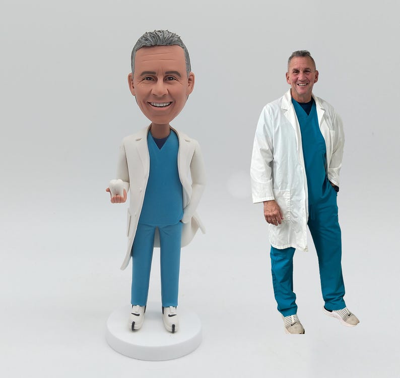 Doctor Bobblehead, Custom Figurine From Photo, Personalized Medical ...