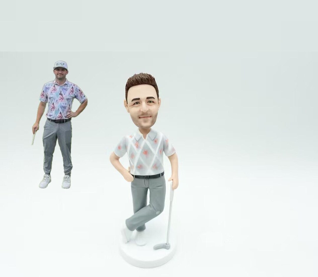 Custom Golf Bobblehead Figurine Personalized Golfer Unique Retirement ...