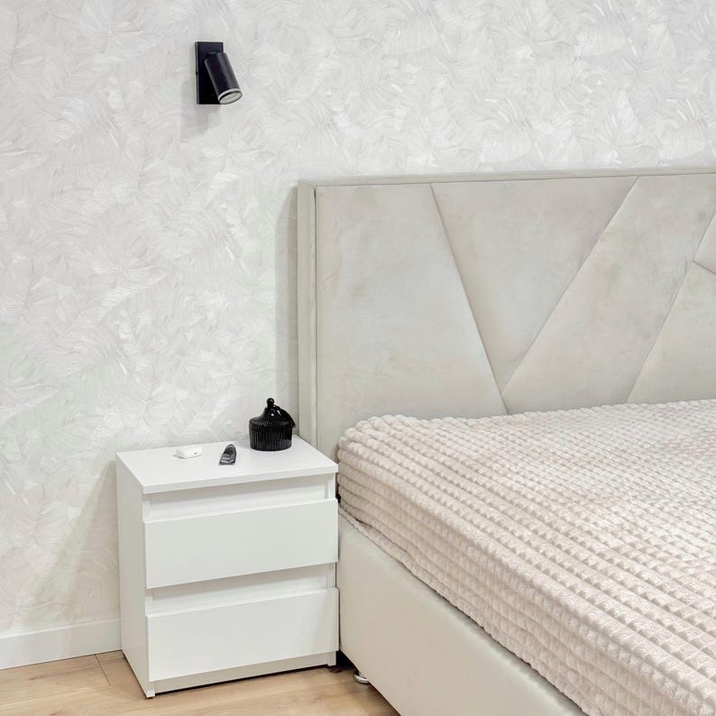 Nightstand With Hidden Top Compartment, RFID Lock Bedside Table With 2 ...