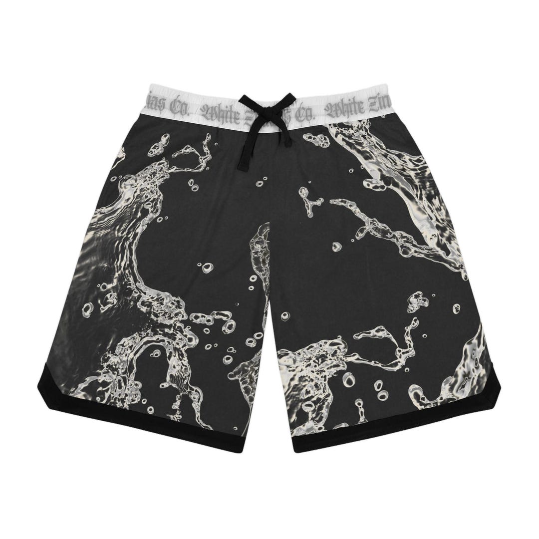 Water Splash AOP Mesh Shorts, Unisex Athletic Streetwear, Quick-dry ...
