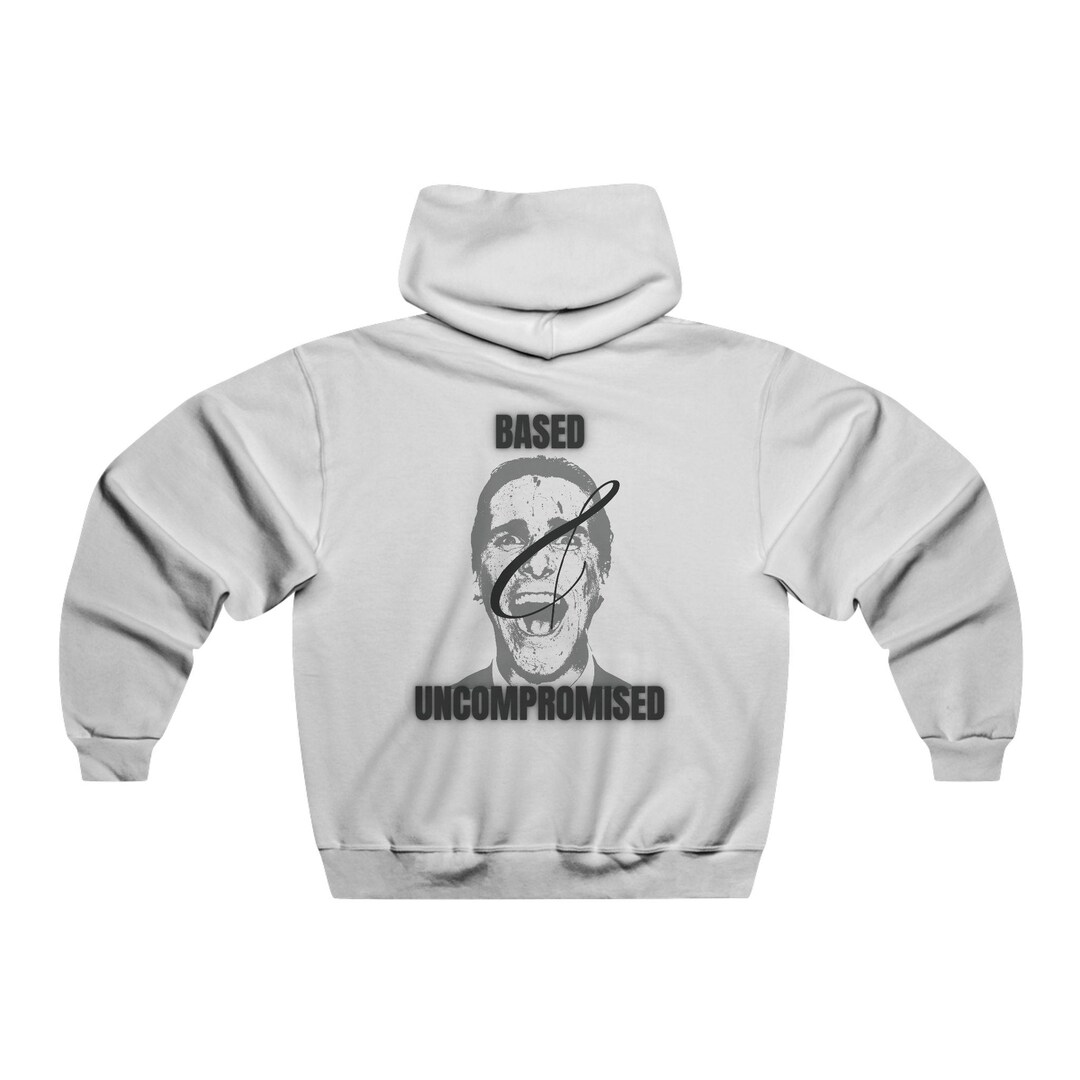 BASED UNCOMPROMISED Graphic Hoodie - Street Goth Fleece Pullover - Etsy