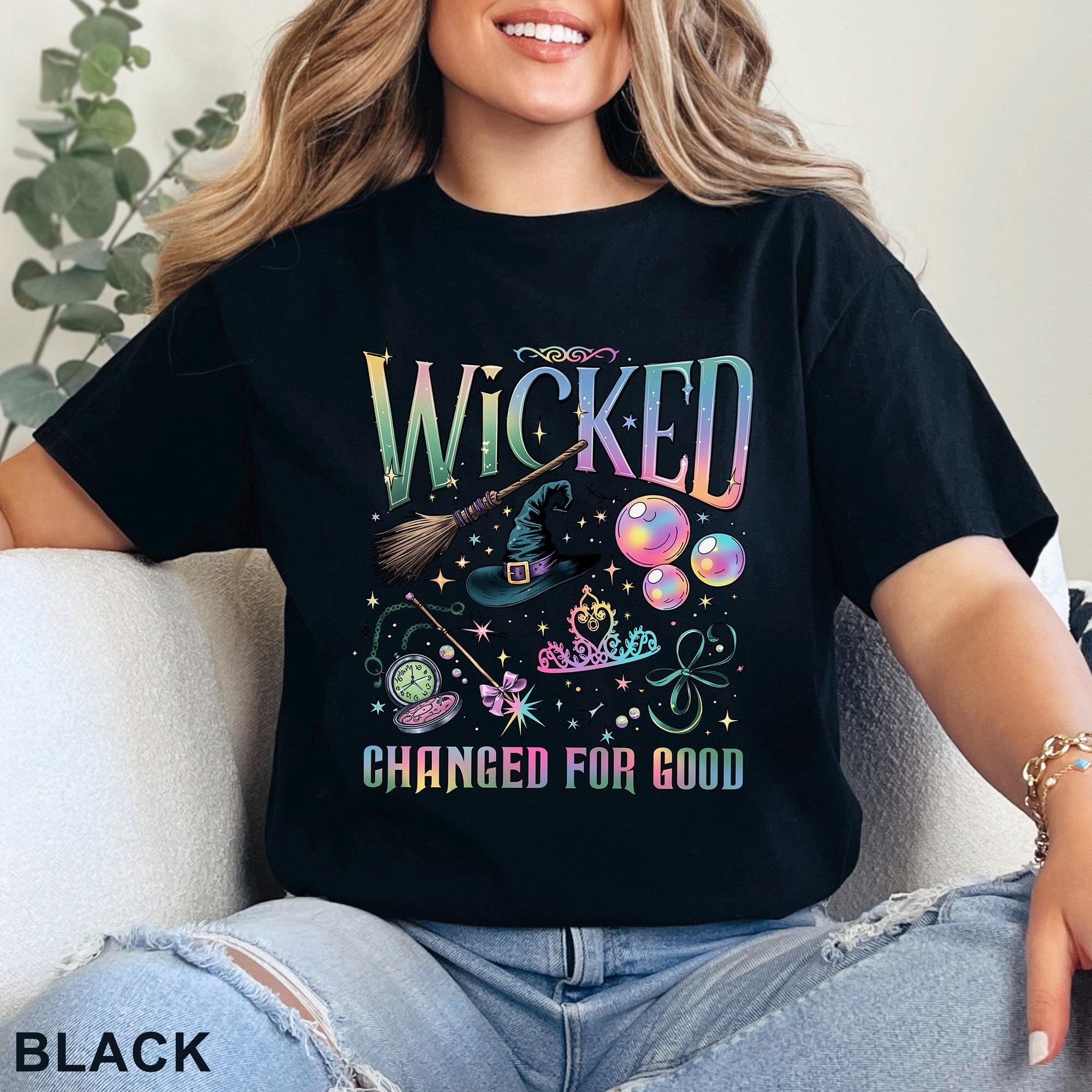 Wicked Changed for Good DTF Transfers, Defy Gravity Wizard Broomstick ...