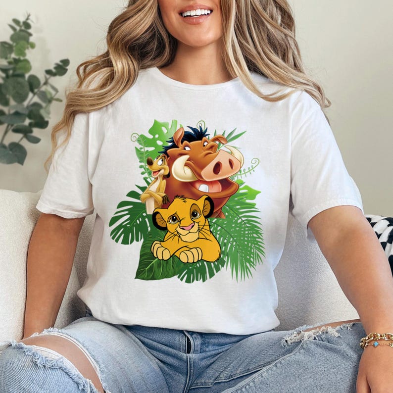 Lion King Simba Pumbaa Timon Ready to Press Transfer, DTF Heat Press ...