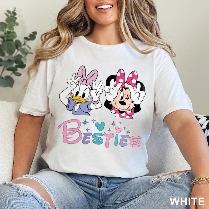 Minnie Mouse and Daisy Ready to Press Transfer, Besties DTF Heat Press ...