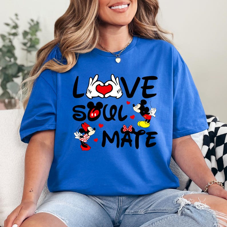 Disney Mickey Minnie Soulmate DTF Transfers, Disney Love Heat Press ...