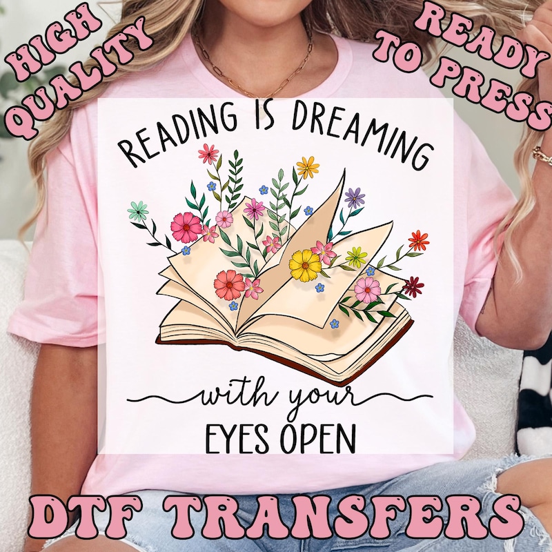 Open Open Book Dtf - Etsy