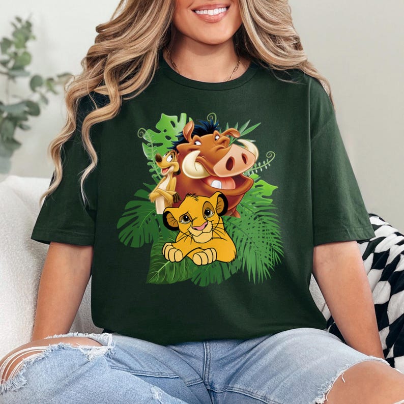 Lion King Simba Pumbaa Timon Ready to Press Transfer, DTF Heat Press ...