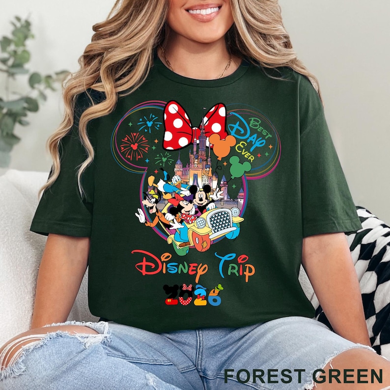 Disney Family DTF Transfers 2026, Mickey and Crew Tee Heat Press ...