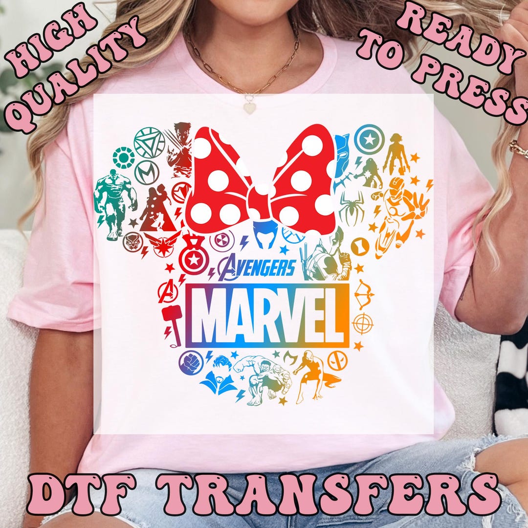 Marvel Avengers Mickey Ready to Press Transfer, Avengers Superhero DTF ...