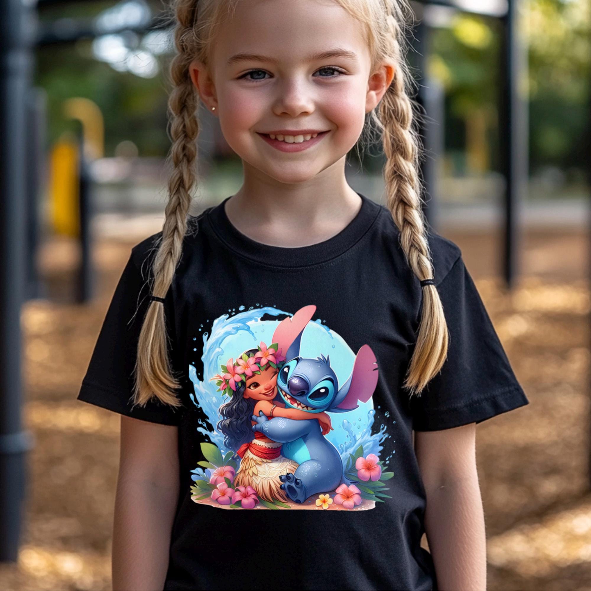 Disney Moana and Stitch Ready to Press Transfer, Disney Moana DTF Heat ...