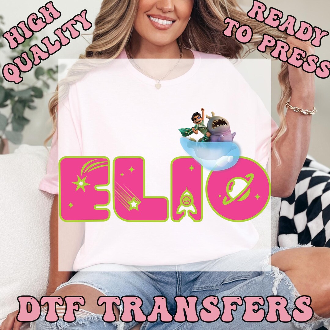 Disney Elio DTF Transfers, Disney Alien Heat Press Transfers ...