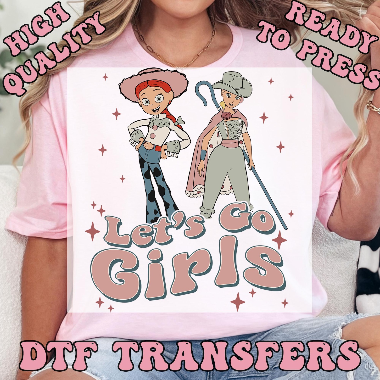 Toy Story Let's Go Girls Ready to Press Transfer, Jessie and Bo Beep ...