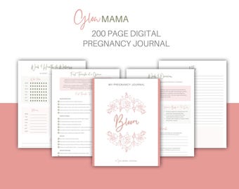 Digital Pregnancy Journal | Printable Pregnancy Planner for First-time ...