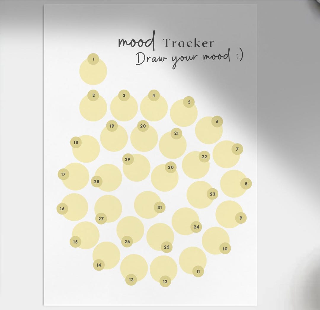 Draw Your Mood – Printable Daily Mood Tracker for Kids, Teens and ...