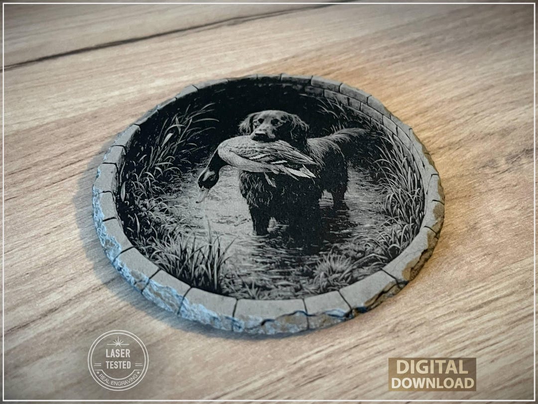 Retriever Dog Carrying Mallard Duck – Hunting Dog 3D Illusion PNG - Etsy