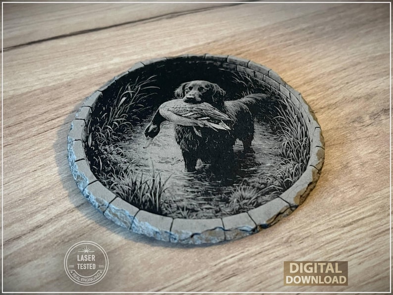 Retriever Dog Carrying Mallard Duck – Hunting Dog 3D Illusion PNG - Etsy