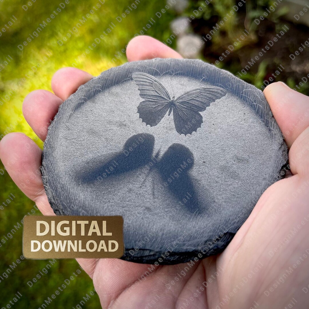 3D Illusion “butterfly Over Hollow” | Engrave - Laser Ready | Diode ...