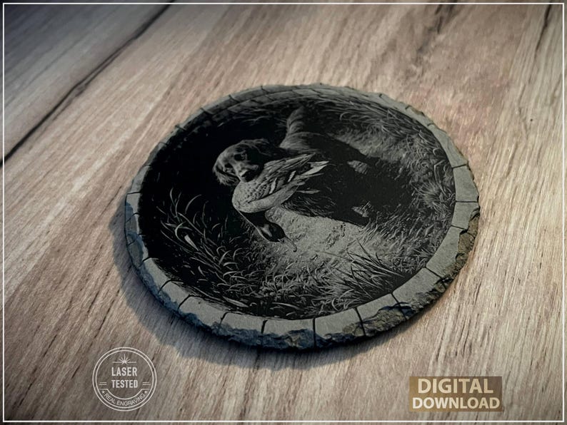 Retriever Dog Carrying Mallard Duck – Hunting Dog 3D Illusion PNG - Etsy