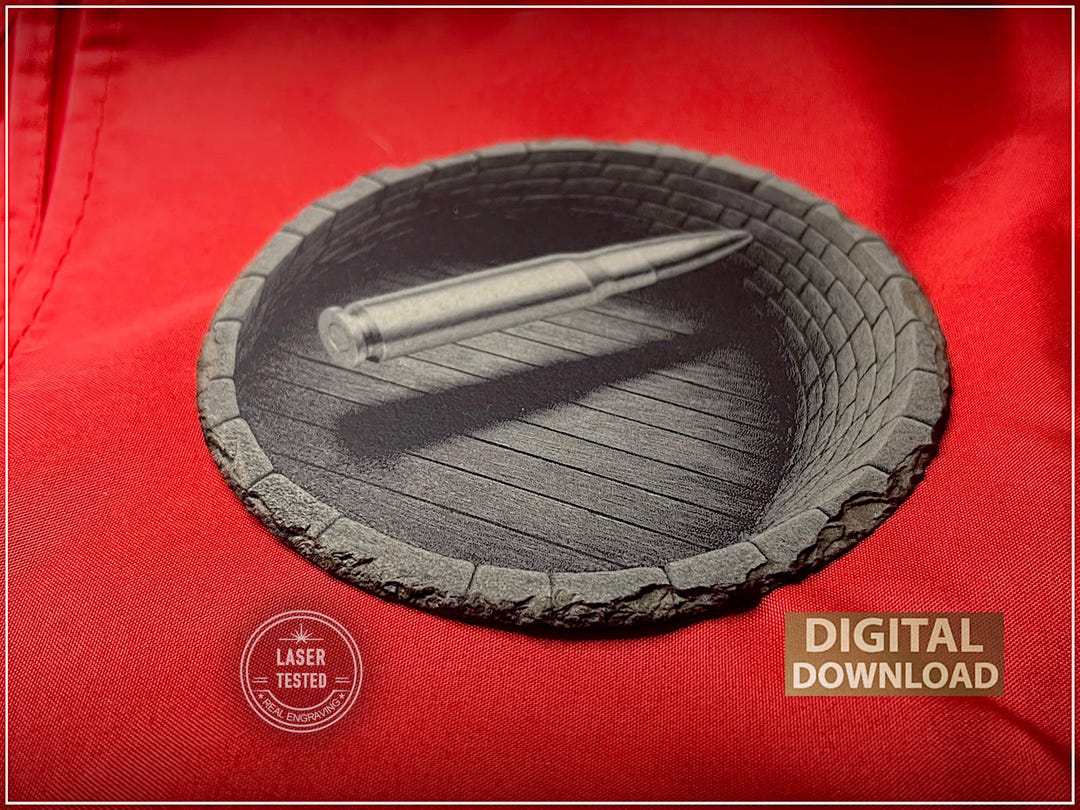 3D Ammo Pit – Rifle Bullet Illusion (PNG) - Etsy