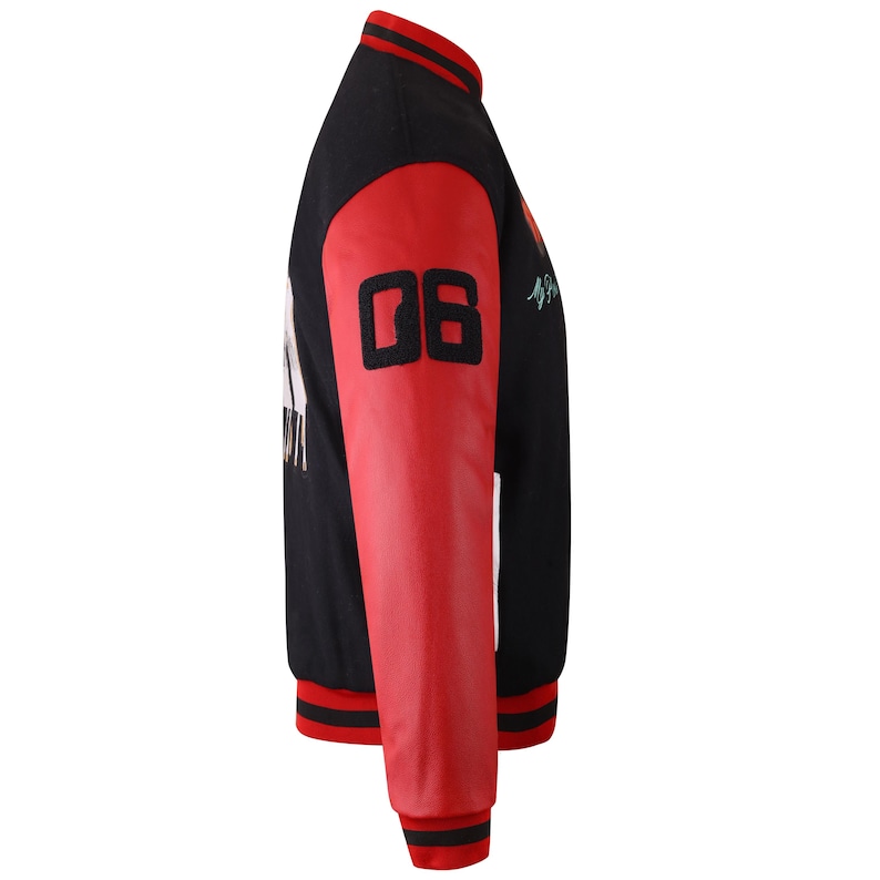 Customized Varsity Letterman Jacket | Varsity Black Wool and Red ...