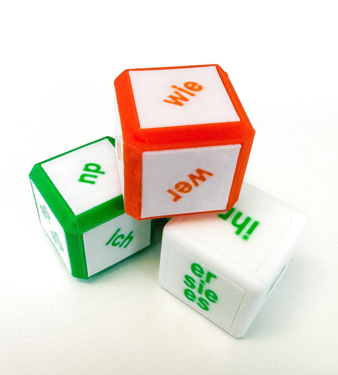 Dice, Verbs, Verb Dice, Conjugate, German, Learn German, Learn - Etsy ...