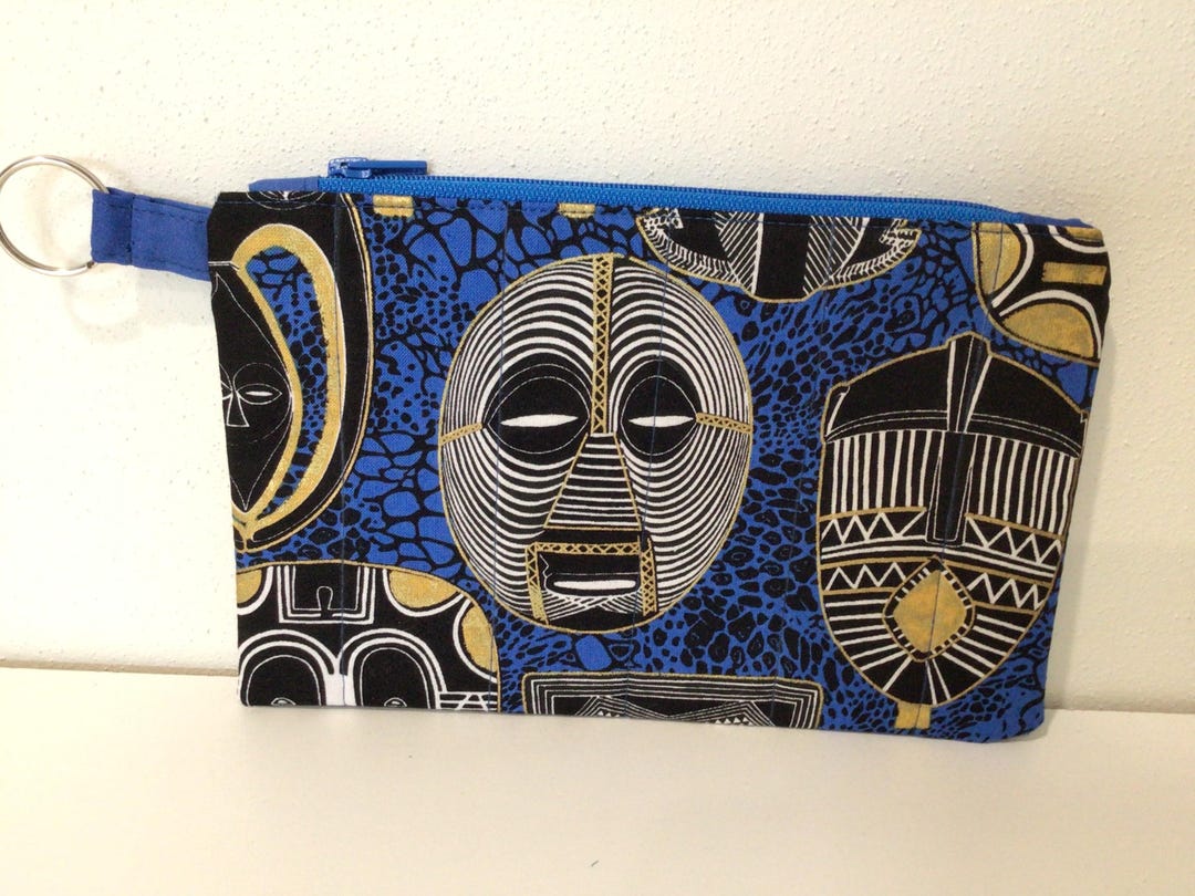 African Masks Pouch Organizer Bag 8” X 5-1/4” - Etsy