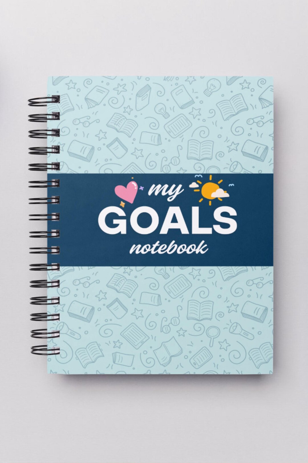 My Goals Notebook | 6x9 Digital Goal Planner | Weekly + Monthly | 100 ...