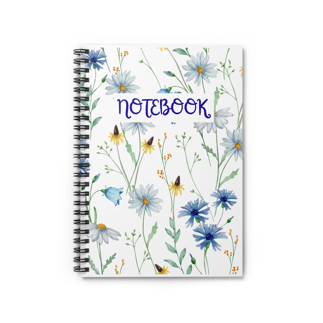 Floral Spiral Notebook - Elegant Diary for Storing Thoughts, Gift for ...