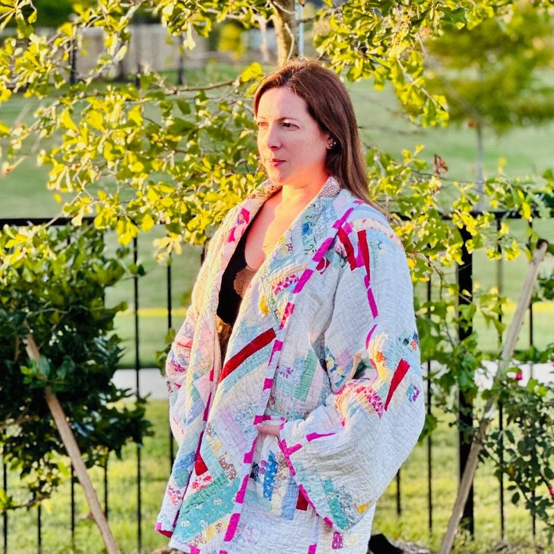 Quilted Jacket With Cats - Etsy